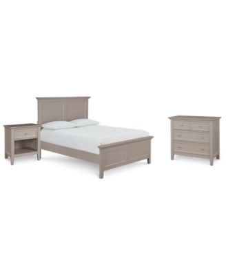 Furniture Sanibel Bedroom Furniture 3 Pc. Set California King Bed Nightstand and Bachelor s Chest Created for Macy s Macy s