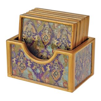 7-Piece Cabra Coaster Set - Macy's