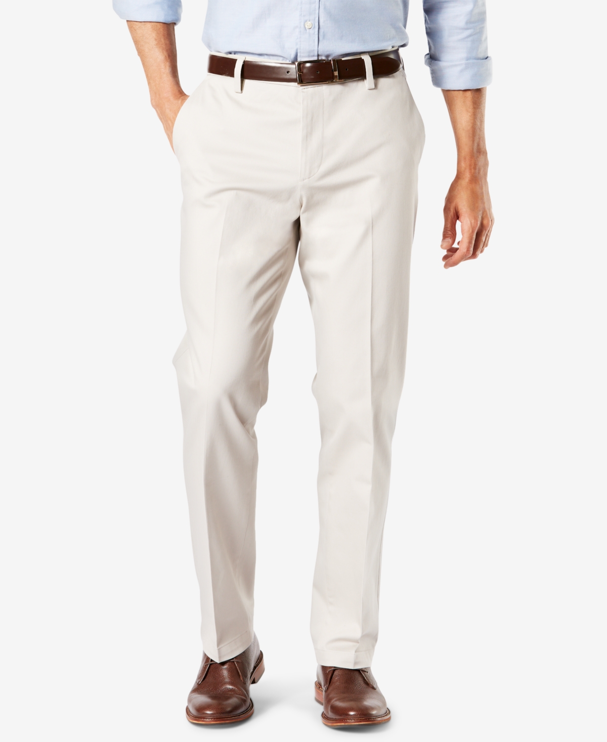 Click here for Dockers Mens Signature Lux Cotton Straight Fit Cre... prices