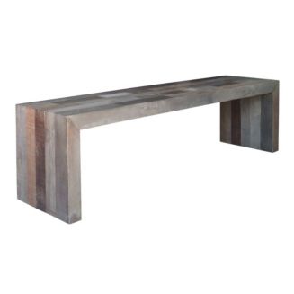 Moe's Home Collection Vintage Bench Small Gray - Macy's