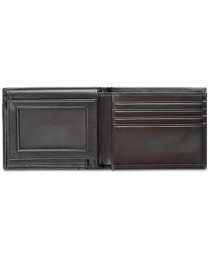 Perry Ellis Men's Manhattan Smooth Leather Passcase Wallet - Macy's