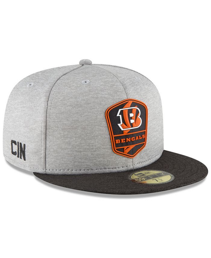 New Era Cincinnati Bengals On Field Sideline Road 59FIFTY FITTED Cap ...