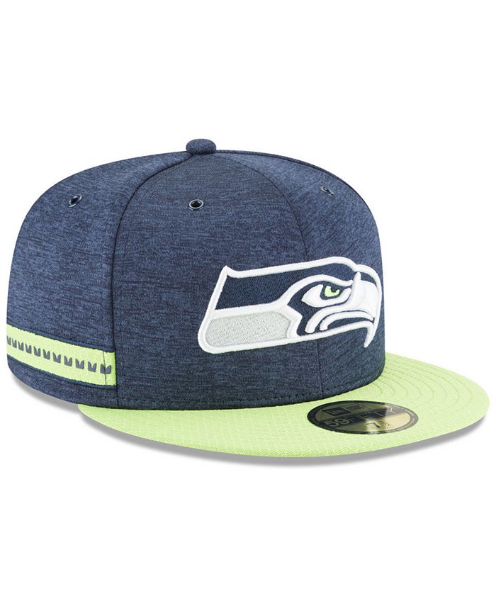 New Era Seattle Seahawks On Field Sideline Home 59FIFTY FITTED Cap - Macy's
