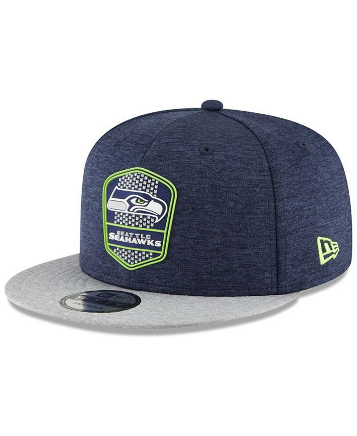 New Era Seattle Seahawks On Field Sideline Road 9FIFTY Snapback Cap ...