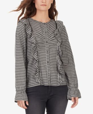 WILLIAM RAST SUSANNAH Plaid Prairie Blouse - Macy's