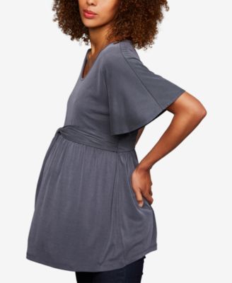 A Pea in the Pod Maternity Babydoll Blouse - Macy's