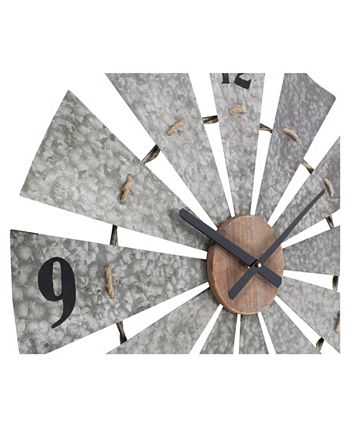 Aspire Home Accents Marcel Windmill Wall Clock - Macy's