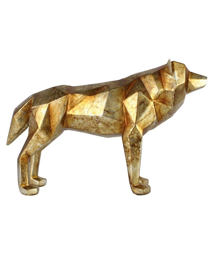 Moe's Home Collection Cubist Wolf Gold - Macy's