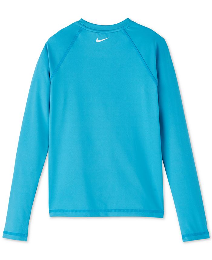 Nike Big Girls Swim Hydroguard Rash Guard - Macy's