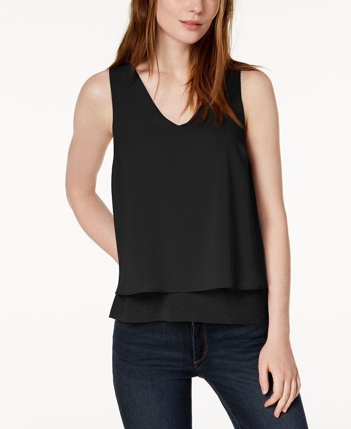 Bar III Layered-Look Tank Top, Created for Macy's - Macy's