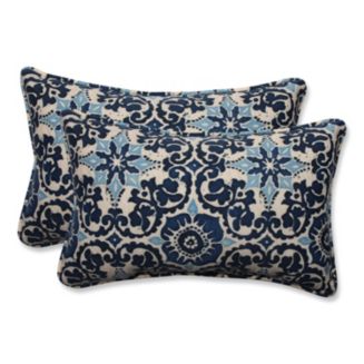 Woodblock Prism Blue Rectangular Throw Pillow, Set of 2 - Macy's