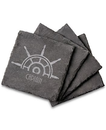 Cathy's Concepts Nautical Slate Coasters, Set of 4 - Macy's