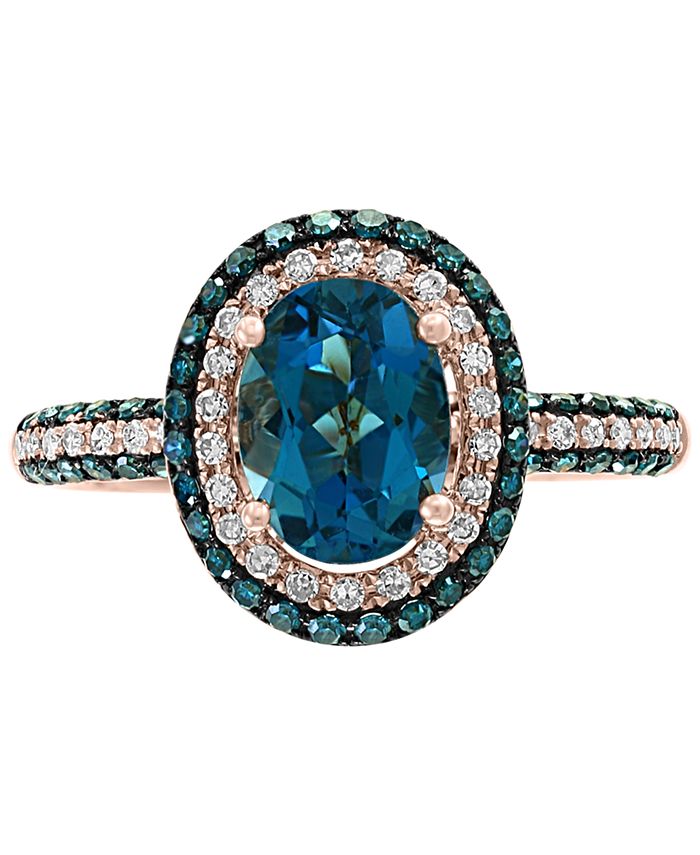 EFFY Collection EFFY® London Blue Topaz (1-1/2 ct. t.w.) & Diamond (1/2 ...