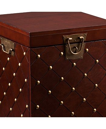 Southern Enterprises Nailhead End Table Trunk - Macy's