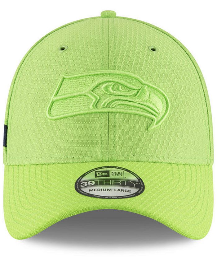 New Era Seattle Seahawks Official Color Rush 39THIRTY Stretch Fitted ...
