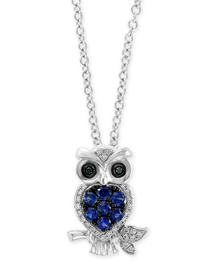 EFFY Collection EFFY® Sapphire (1/4 ct. t.w.) & Diamond Accent 18 ...