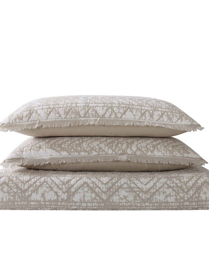 Brooklyn Loom Sand Washed Cotton Full/Queen Quilt Set - Macy's