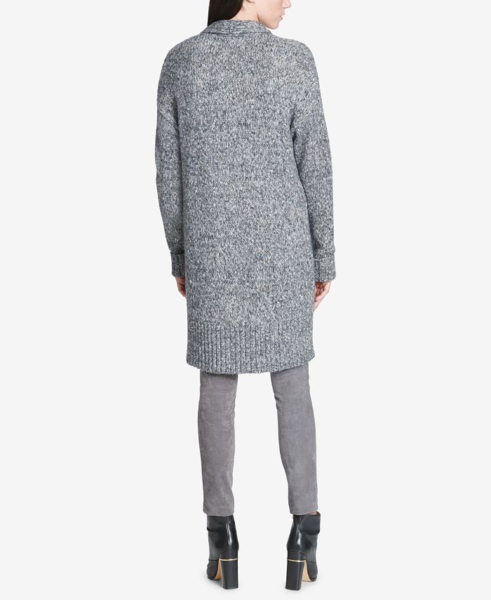 Calvin Klein Open-Front Long Cardigan - Macy's