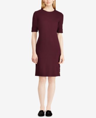 Lauren Ralph Lauren Modern Ponte Raena Elbow Sleeve Casual Dress - Macy's