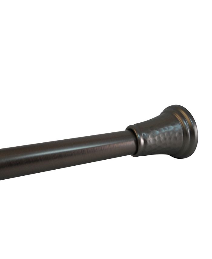 Elegant Home Fashions Hammered Surface Decorative Shower Rod - Oil ...