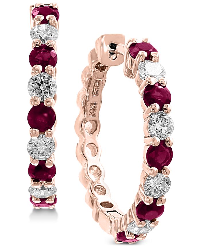 EFFY Collection EFFY® Ruby (1-1/3 ct. t.w.) & Diamond (3/4 ct. t.w ...