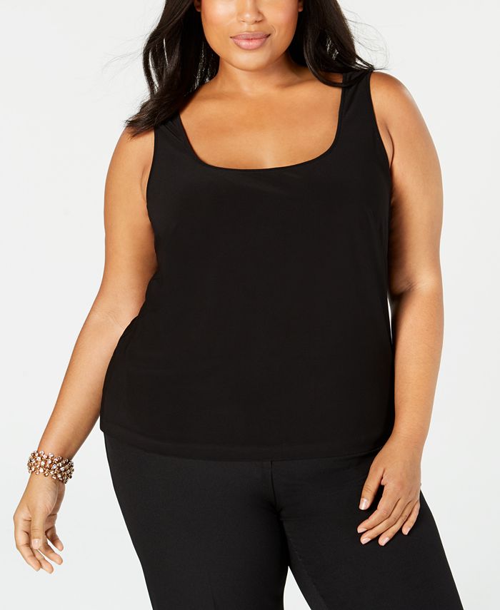 Alex Evenings Plus Size Metallic Jacket & Top Set - Macy's