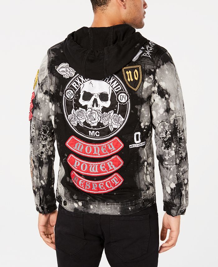 Reason Men's Crushers Hooded Denim Jacket - Macy's