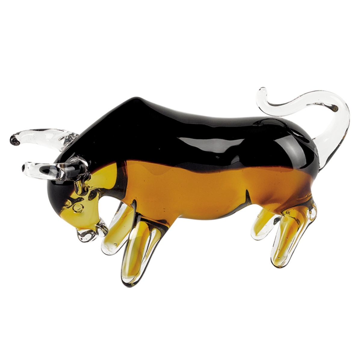 Click here for Badash Crystal Bull Art Glass Sculpture - Multi prices