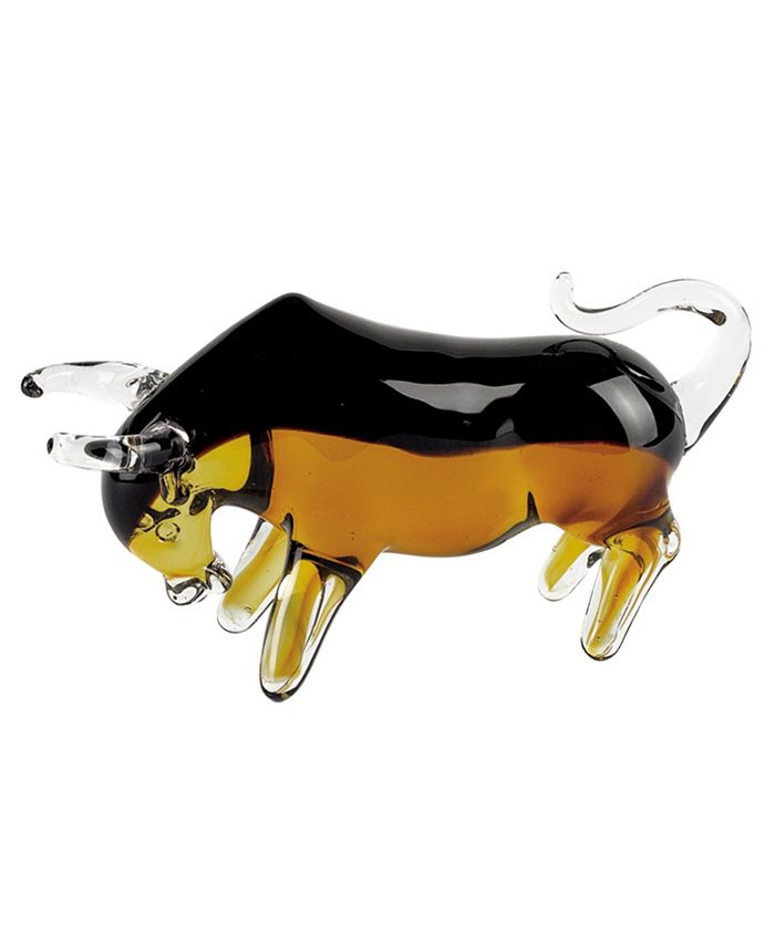 Badash Crystal Bull Art Glass Sculpture - Macy's