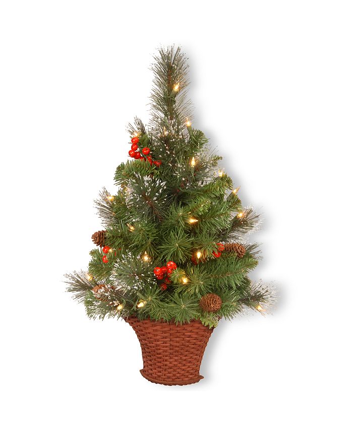 National Tree Company National Tree 3 ft. CrestwoodR Spruce Half Tree ...