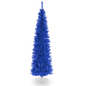 National Tree 6 ft. Blue Tinsel Tree - Macy's