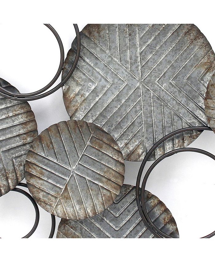 Stratton Home Décor Stratton Home Decor Galvanized Plates Wall Decor ...