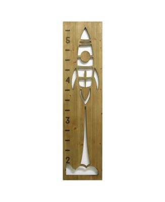 Stratton Home Decor Rocket ship Growth Chart Wall Decor - Macy's