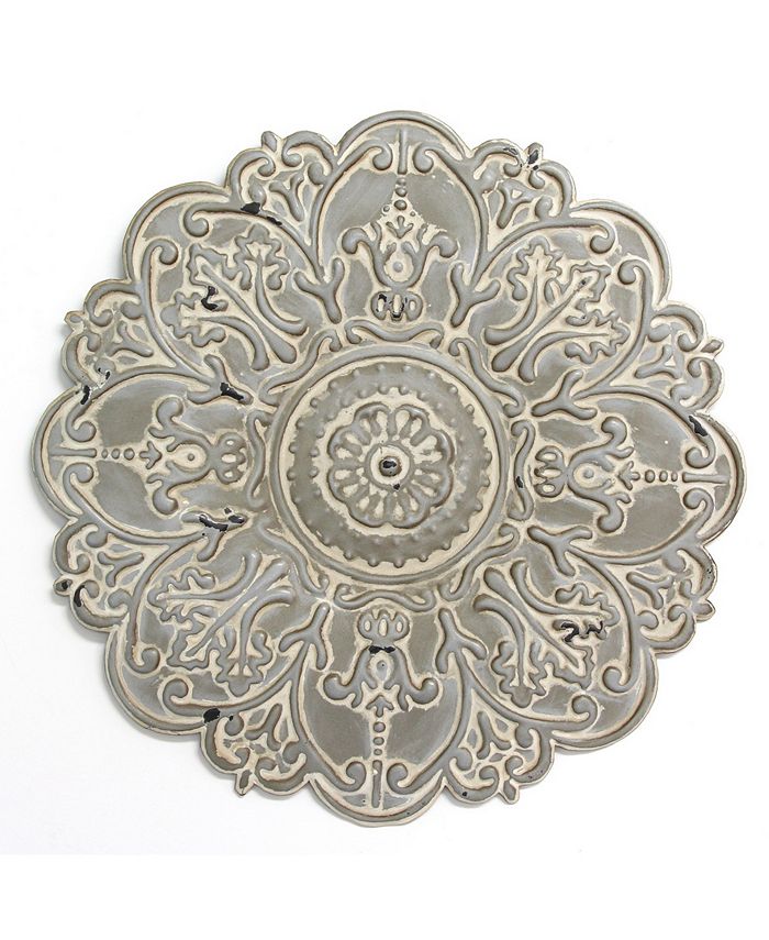 Stratton Home Décor Stratton Home Decor Small Blue Medallion Wall Decor ...