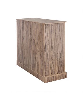 Elegant Home Fashions Simplicity Storage Cabinet with 2 Doors 5 Drawers ...