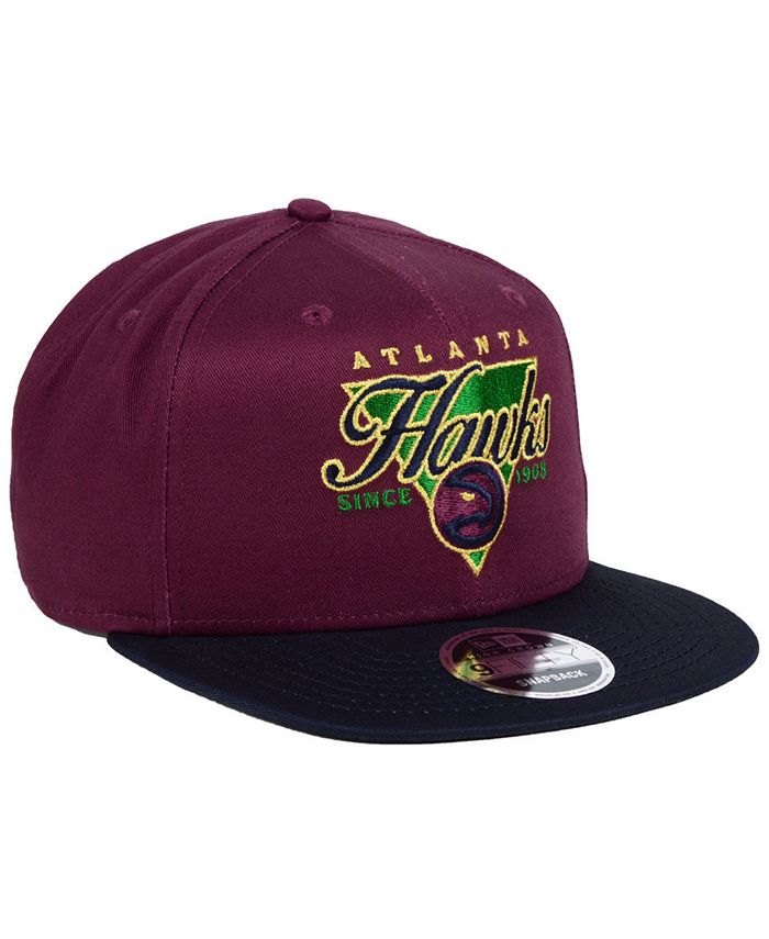 New Era Atlanta Hawks 90s Throwback 9FIFTY Snapback Cap - Macy's