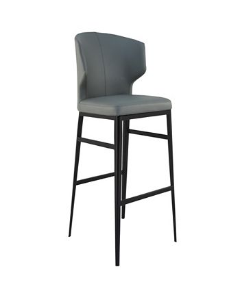 Moe's Home Collection Delaney Bar Stool Gray & Reviews - Home - Macy's