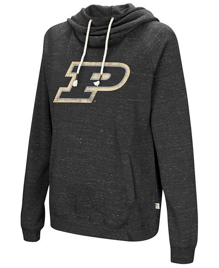 Colosseum Women's Purdue Boilermakers Speckled Fleece Hooded Sweatshirt ...