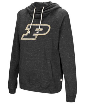 Colosseum Women's Purdue Boilermakers Speckled Fleece Hooded Sweatshirt ...