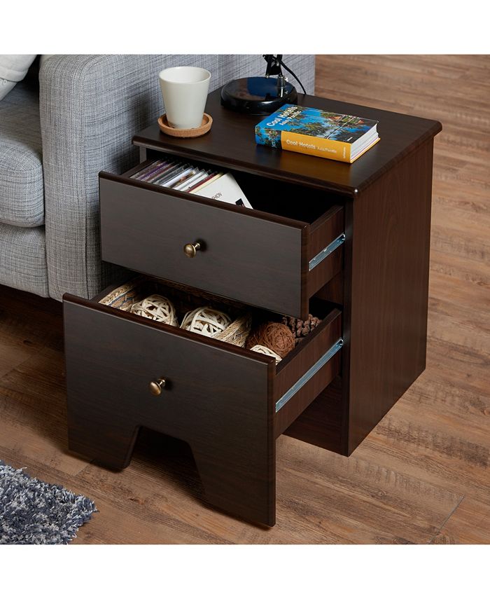 Furniture of America CLOSEOUT Puleo 2 Drawer End Table - Macy's