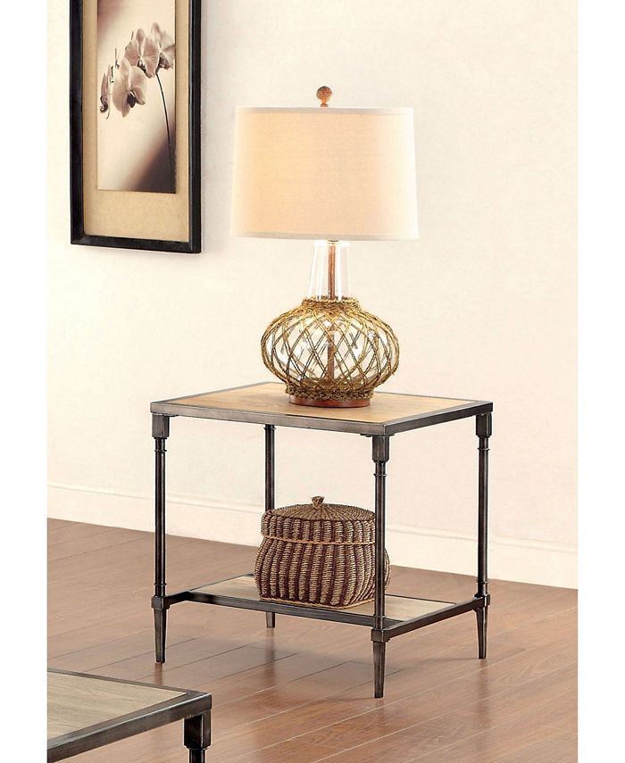 Furniture of America Temara Open Shelf End Table - Macy's