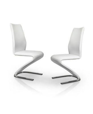 Verdell Z-Shaped Side Chair (Set of 2) - Macy's