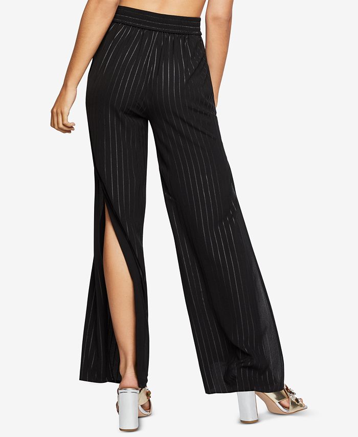 BCBGeneration Side-Split Palazzo Pants - Macy's