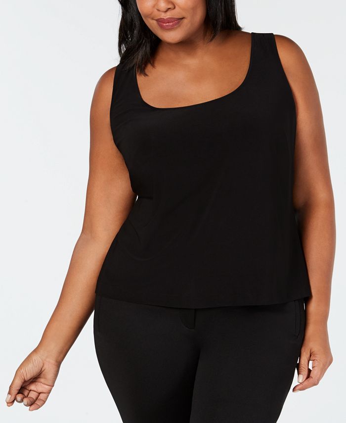 Alex Evenings Plus Size Metallic Jacquard Jacket & Top Set - Macy's