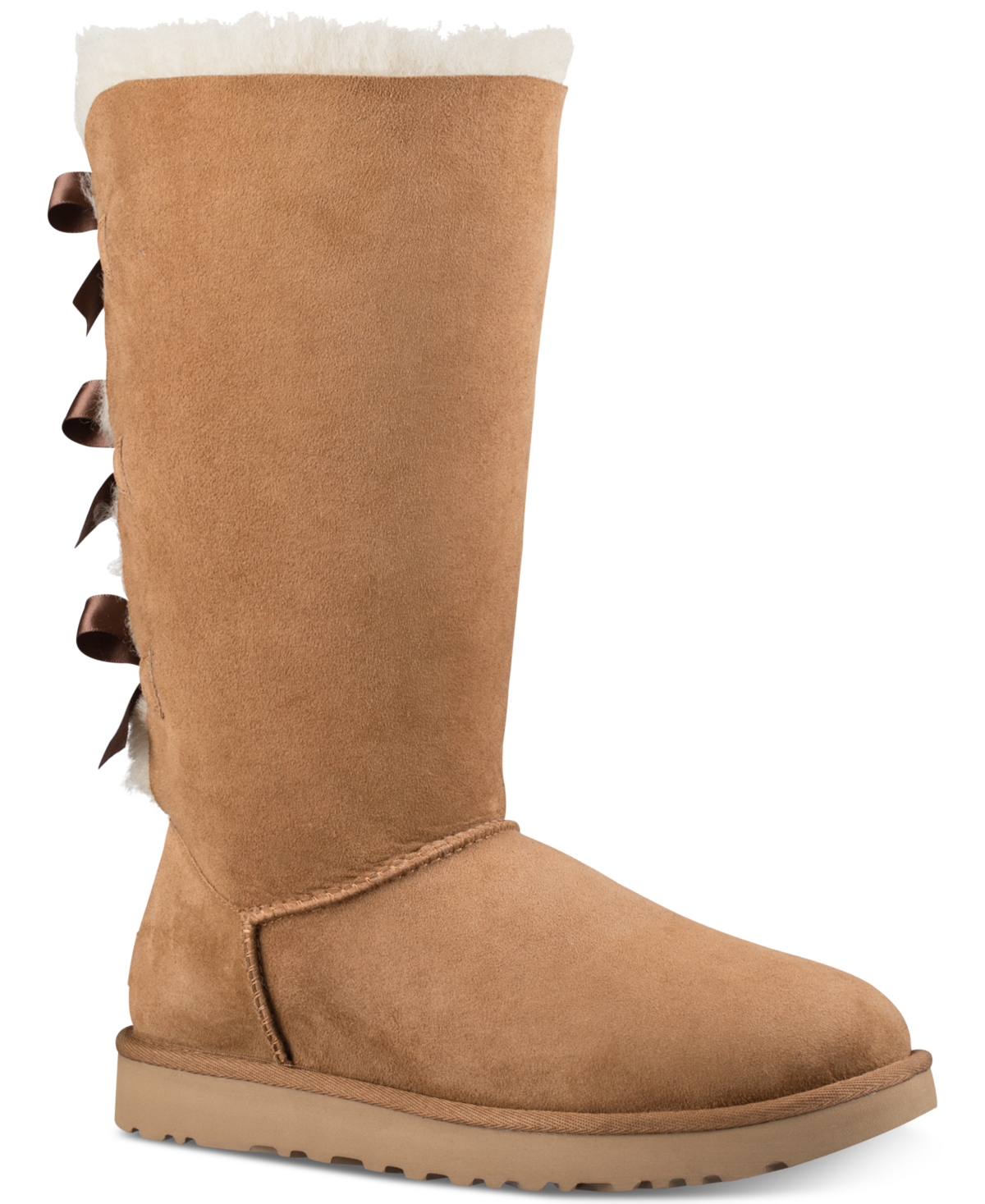 Click here for Ugg Womens Bailey Bow Tall Ii Boots - Chestnut prices
