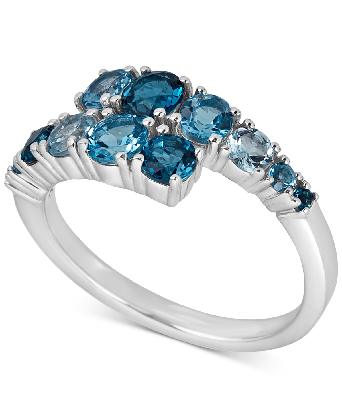 Click here for Blue Topaz Bypass Statement Ring (1-3/4 ct. t.w.)... prices