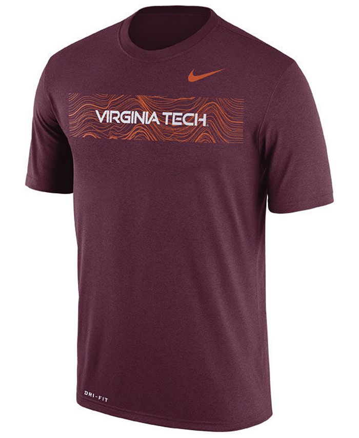 Nike Men's Virginia Tech Hokies Legend Staff Sideline T-Shirt - Macy's