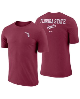 Nike Men's Florida State Seminoles Dri-FIT Cotton Stadium T-Shirt - Macy's