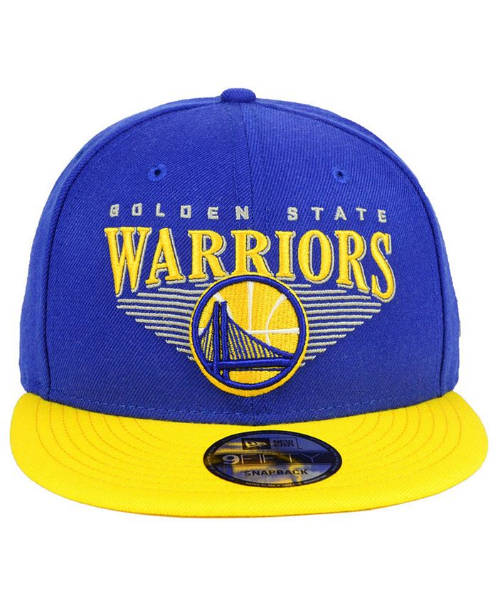 New Era Golden State Warriors Retro Triangle 9FIFTY Snapback Cap - Macy's