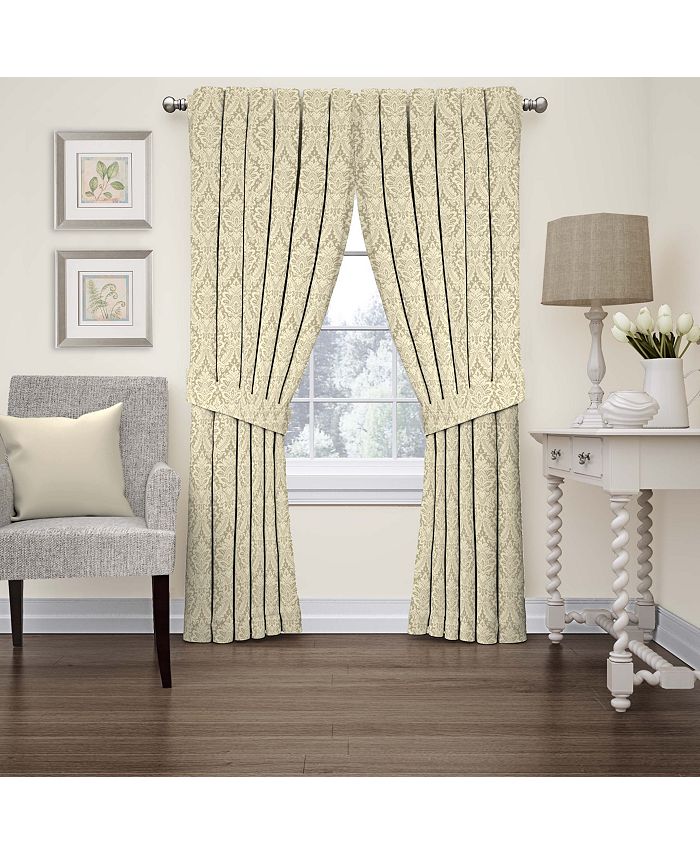 Waverly Donnington Damask Window Curtain - Macy's